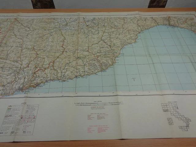 WW2 US ARMY map "GENOVA, SAVONA, IMPERIA, RAPELLO" (ALLIED INVASION OF ...
