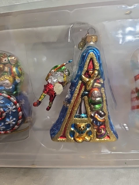 DEPT 56 15 Anniversary SANTA Ornaments North Pole Christmas First "A ...