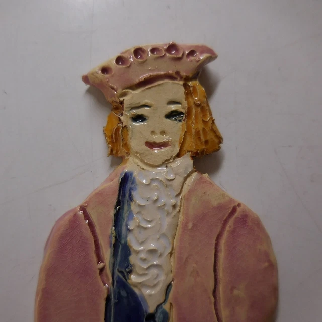 N9039 FIGURE STATUE Ceramic Character Man Costume Antique Fashion ...