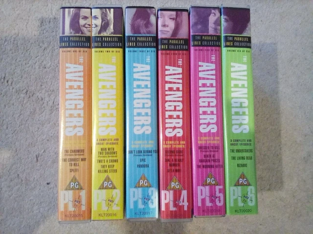 THE AVENGERS TV Series 1960s VHS set 'Parallel Lines Collection ...