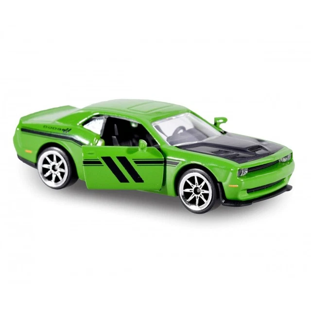 DODGE CHALLENGER SRT Hellcat Green Majorette Racing Cars 238C 1:66 1:64 ... DODGE CHALLENGER SRT Hellcat Green Majorette Racing Cars 238C 1:66 1:64 ...