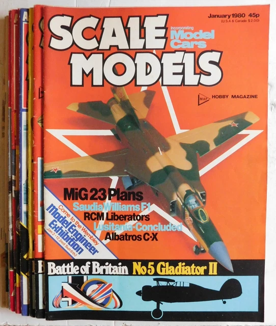 11 X SCALE MODELS Magazines 1980 to 1983 - Job lot (all shown) EUR 4,09 ...