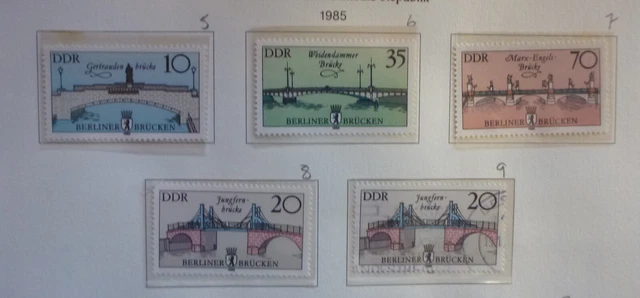DDR EAST GERMANY 1985 Historic Bridges Set 4 Mint Stamps EUR 2,95 ...
