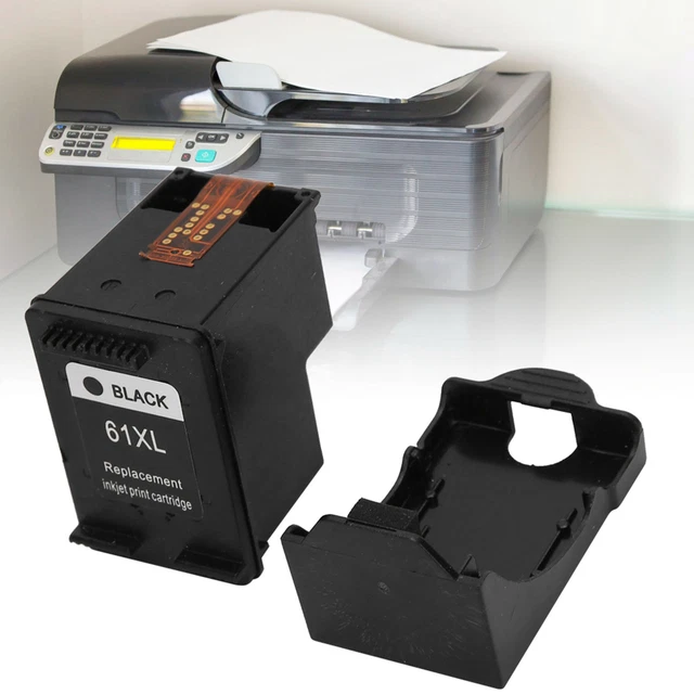INK CARTRIDGE PRINTER With Nozzle Protect Clip For HP61xl 1000 1050 ...
