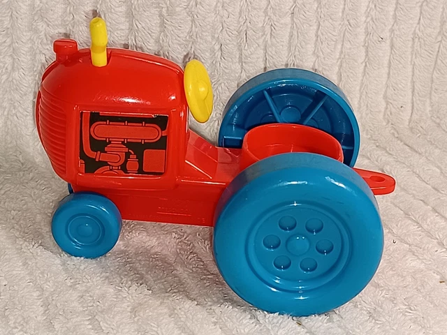 SESAME STREET TYCO Tractor Farm Playset Red Blue Tires Wheels Toy $8.00 ...