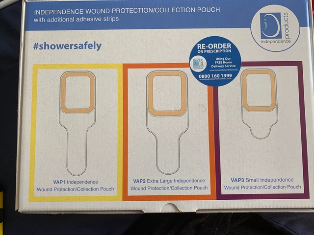INDEPENDENCE WOUND PROTECTION/COLLECTION pouch dialysis lines VAP 2 Box ...