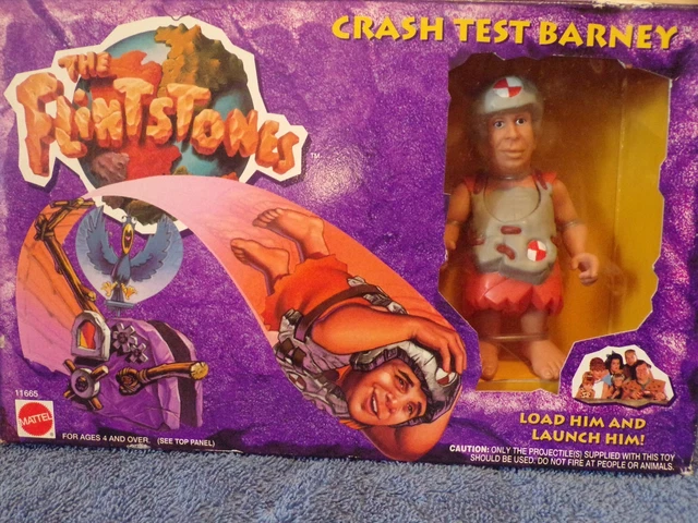 THE FLINTSTONES &CRASH Test Barney" With Catapult Accessory £10.79 ...