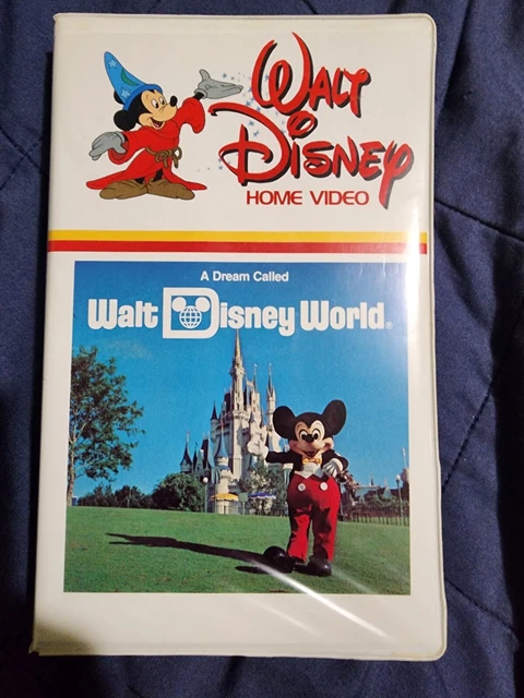 A DREAM CALLED Walt Disney World Vhs Vintage Clamshell Case Rare 1981 £ ...