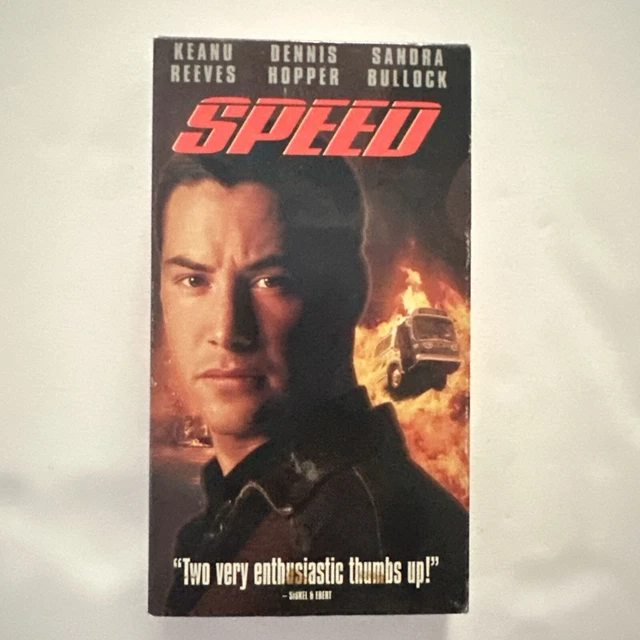 SPEED VHS 1994 Keanu Reeves Sandra Bullock Bomb On Bus Will Explode If ...