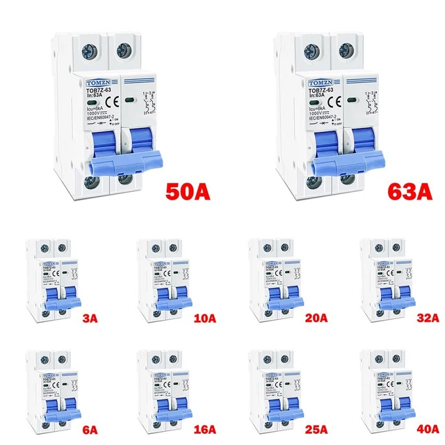USEFUL SOLAR CIRCUITBREAKER MCB 20A 2P DC 1000V 32A 63A For ...