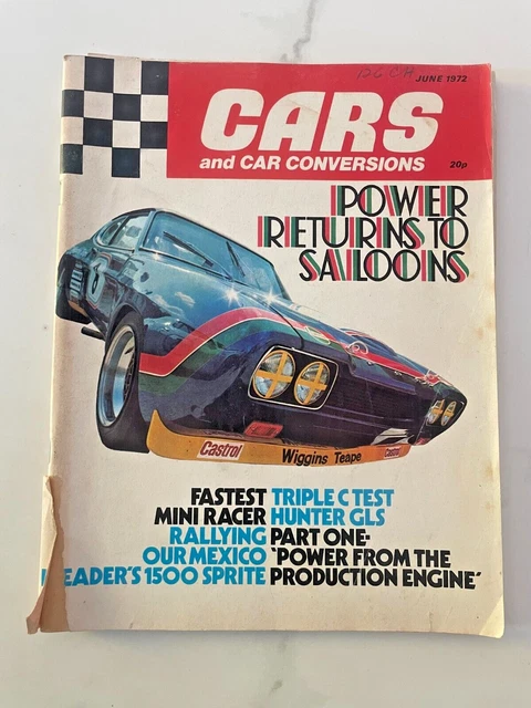 CARS AND CAR Conversions Magazine June 1972 £4.99 - PicClick UK