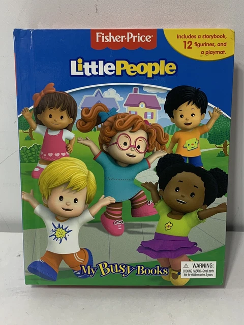 MY BUSY BOOKS Little People Fisher Price Board Book With 12 Figures And ...