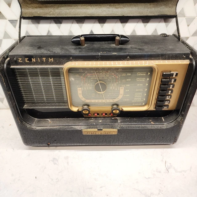 VINTAGE ZENITH MODEL H-500 Wave Magnet Trans Oceanic Radio. $81.63 ...
