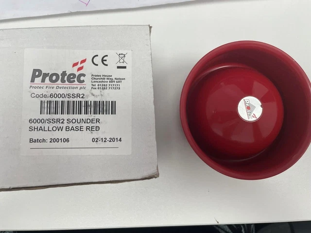 PROTEC FIRE SOUNDER Shallow Base Red £65.00 - PicClick UK