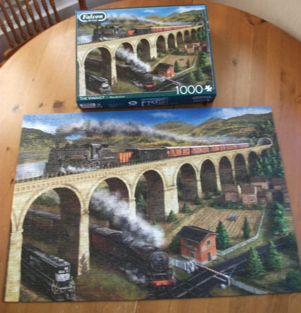 THE VIADUCT 1000 piece jigsaw puzzle FALCON DE-LUXE marcello corti £10. ...