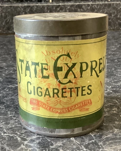 VINTAGE STATE EXPRESS Cigarettes Tin. £9.99 - PicClick UK