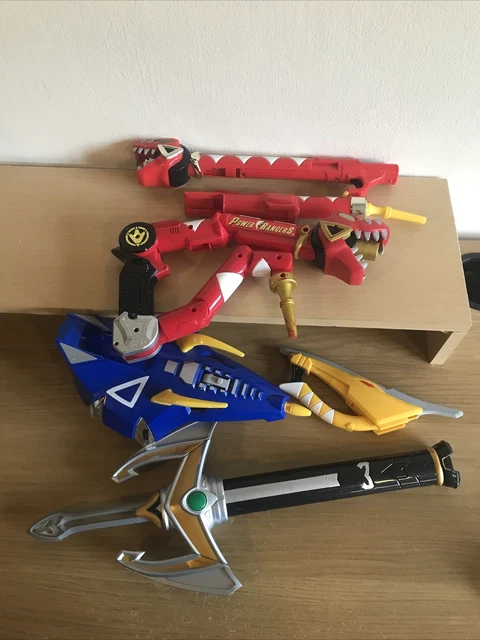 POWER RANGERS DINO Thunder Z-Rex Blaster Weapon And Mystic Force Axe £ ...