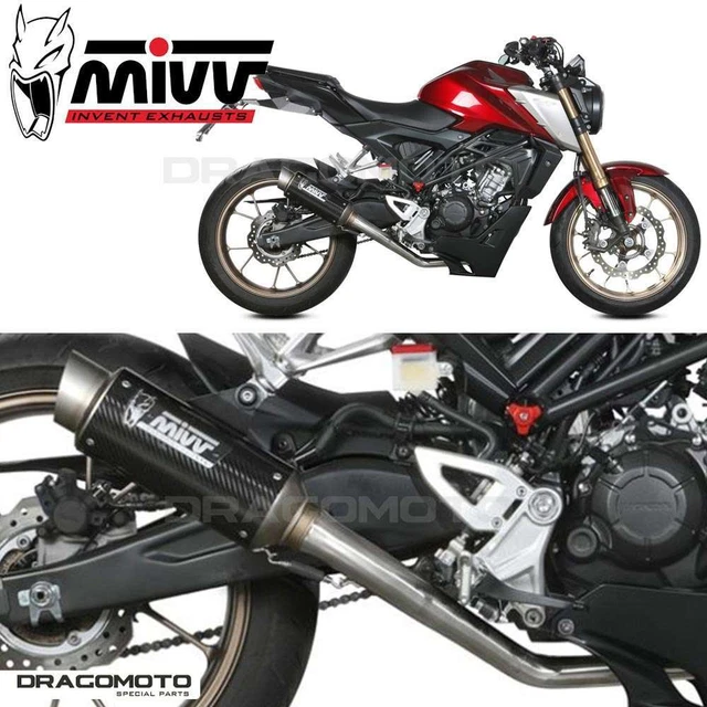HONDA CB 125 R 2021 2022 Impianto completo Gppro MIVV Carbonio Alto EUR ...