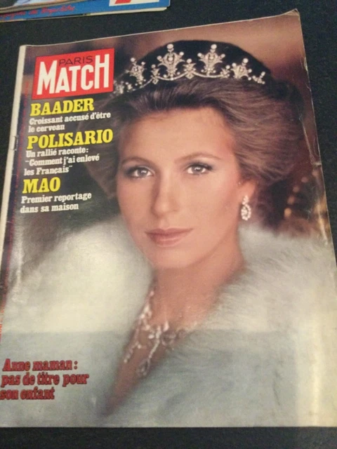 PARIS MATCH N°1487 25/11/1977 Anne maman Baader Polisario Mao G28 EUR 1,20 - PicClick FR