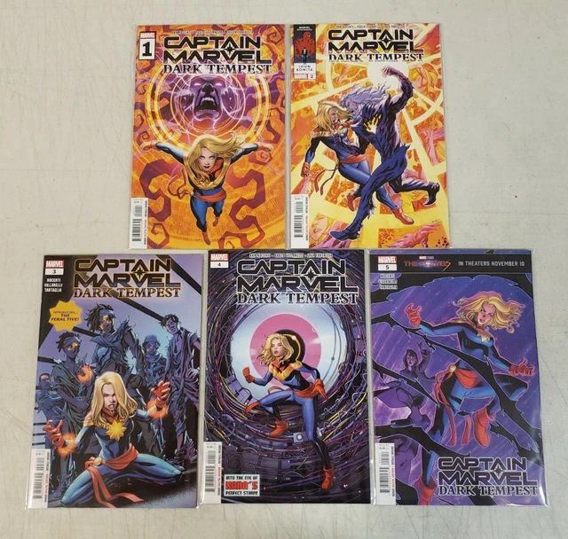 LOTTO COMPLETO CAPTAIN Marvel Dark Tempest #1-5 1 2 3 4 5 2023 serie ...