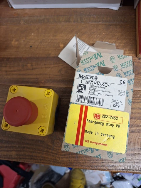 EMERGENCY STOP RPV-KC-I Klockner Moeller RPV/KC/I IP65 NEW OPEN BOX £15 ...