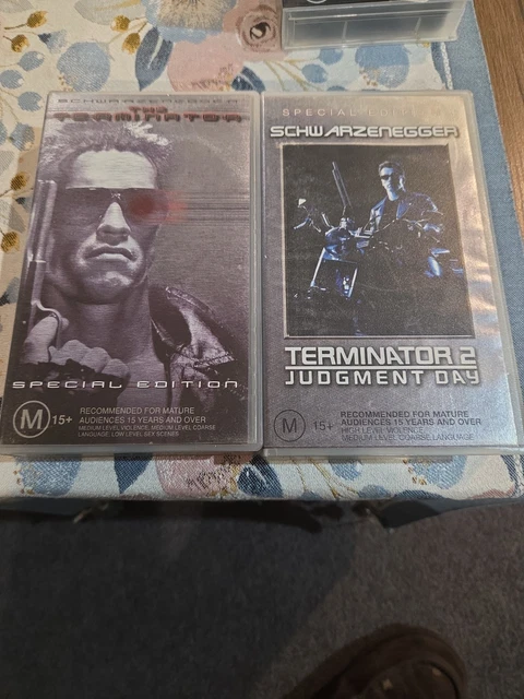 THE TERMINATOR LOT 1 & 2 Judgment Day (VHS, 1991, Letterboxed Version ...