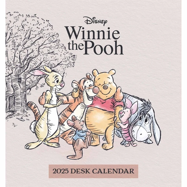 DISNEY, WINNIE THE Pooh Easel Desk Calendar 2025 - Entertainment ...