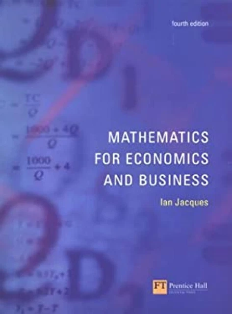 MATEMÁTICAS PARA ECONOMÍA y Negocios Libro en rústica Ian Jacques EUR 7 ...