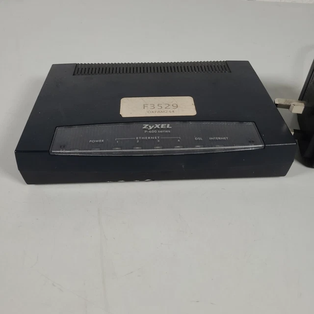 ZYXEL P-660H-D1 ADSL Wired Modem Router P-600 Series With Power Supply ...