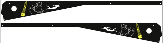 JAWS RAILS ARMOR style mod for Stern pinball machine 2319 $219.99 ...