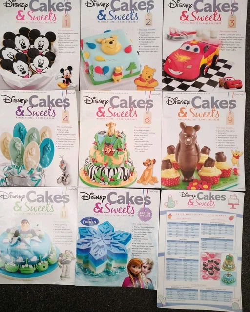 DISNEY CAKES AND Sweets Magazine Bundle, Issues 1-4, 8,9, 11 And Frozen ...