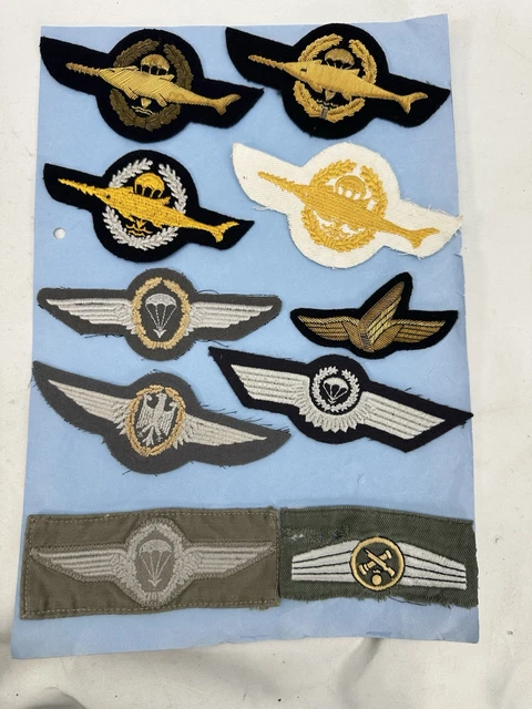 GERMAN PARATROOPERS UNIT Patches Cold War Post War Bullion And Cloth ...