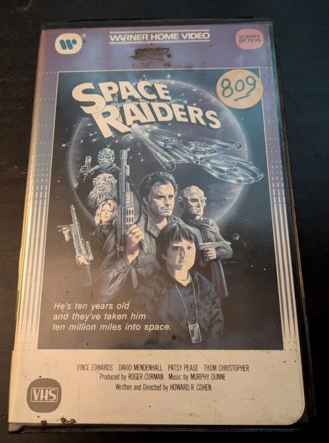 SPACE RAIDERS VHS Warner Clamshell 80s Sci-fi Adventure $4.00 - PicClick