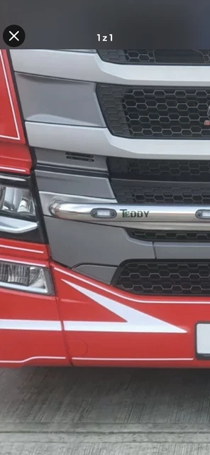 SCANIA NEXT GEN STAINLESS STEEL GRILL LIGHT BAR WITH 5 LEDs 4 BRACKETS ...