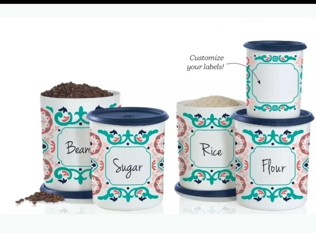 CARTONS TUPPERWARE ONE Touch, ingrédients. Lot de 5 pièces neuf ! EUR ...