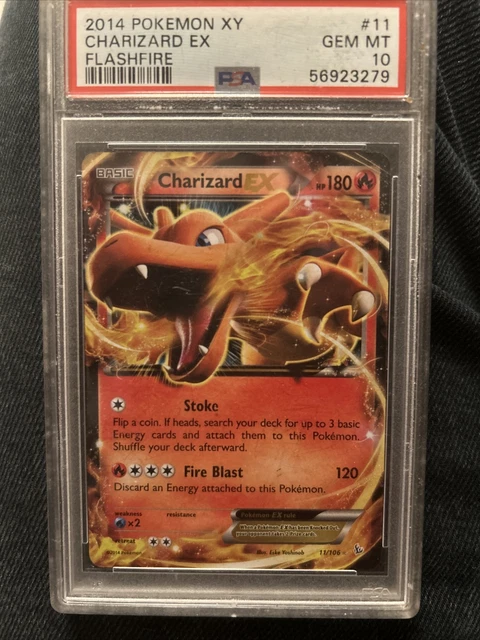 2014 POKEMON XY Flashfire Charizard EX Holo #11/106 PSA 10 GEMME COMME NEUF EUR 38,64 - PicClick FR