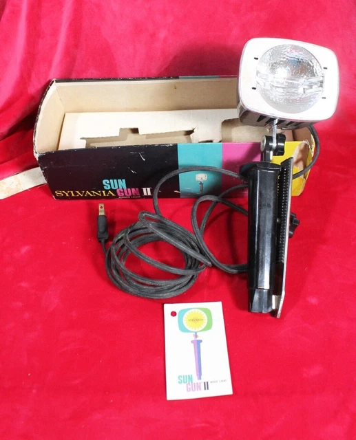 SYLVANIA SUN GUN II Movie Light SG-55 with Original Box - Works-Vintage ...