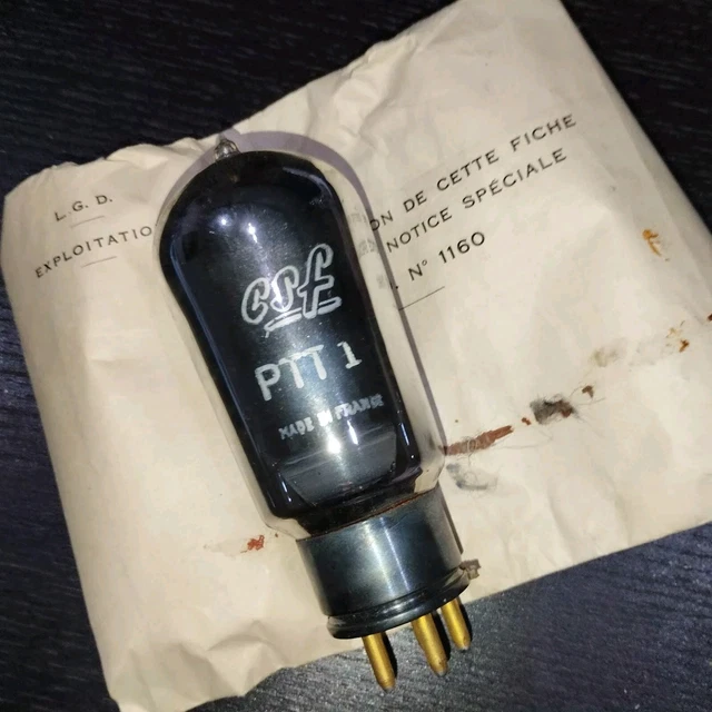 PTT1 TUBE NOS fiche biographique vierge PTT 1 pointe CSF I5h4/1 EUR 430 ...
