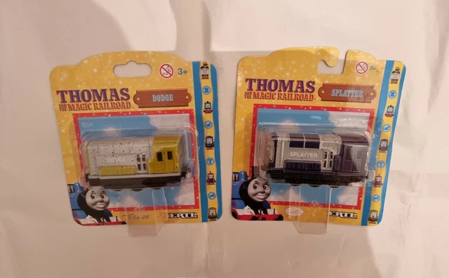 THOMAS THE TANK & Friends ERTL DODGE & SPLATTER MAGIC RAILROAD TRAIN ...