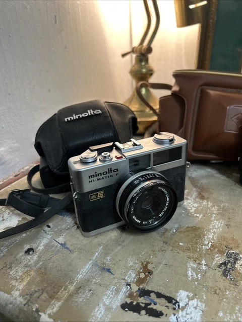 VINTAGE MINOLTA HI-MATIC 35mm F & Agfa Isola – Classic Film Cameras With Cases £47.52 - PicClick UK