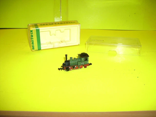 MINITRIX KL. DAMPFLOK T 3 in grün Br. 89 7159 in Spur N Gebraucht ...