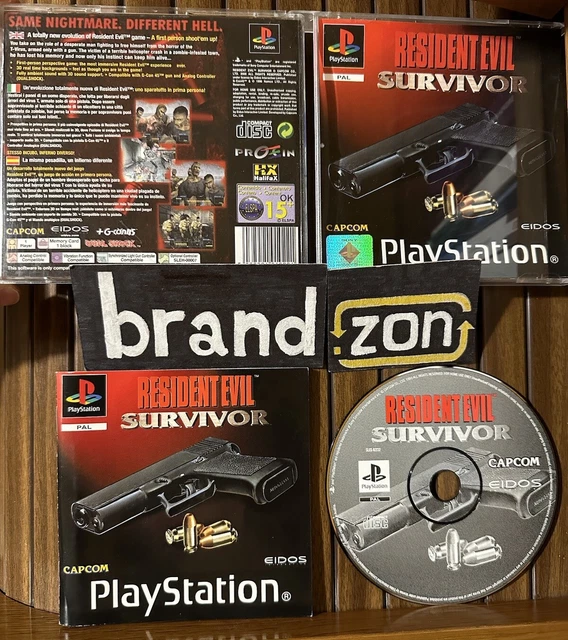 RESIDENT EVIL SURVIVOR Sony Playstation PS1 PAL ITA ENG ESP PSX Capcom ...