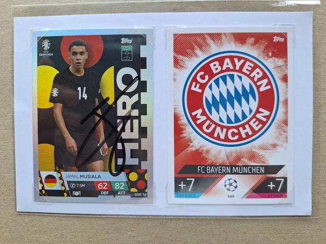 JAMAL MUSIALA BAYERN Munich Legend Hand-Signed Club-Crested Photocard £ ...