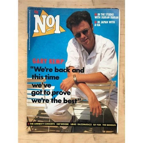 COUVERTURE SPANDAU BALLET N°1 Magazine 12 Juillet 1986 Gary Kemp Avec ...