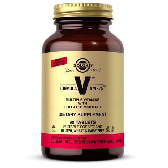 SOLGAR FORMULA VM-75 Powerfull Multivitamin Dietary Supplement 90 ...