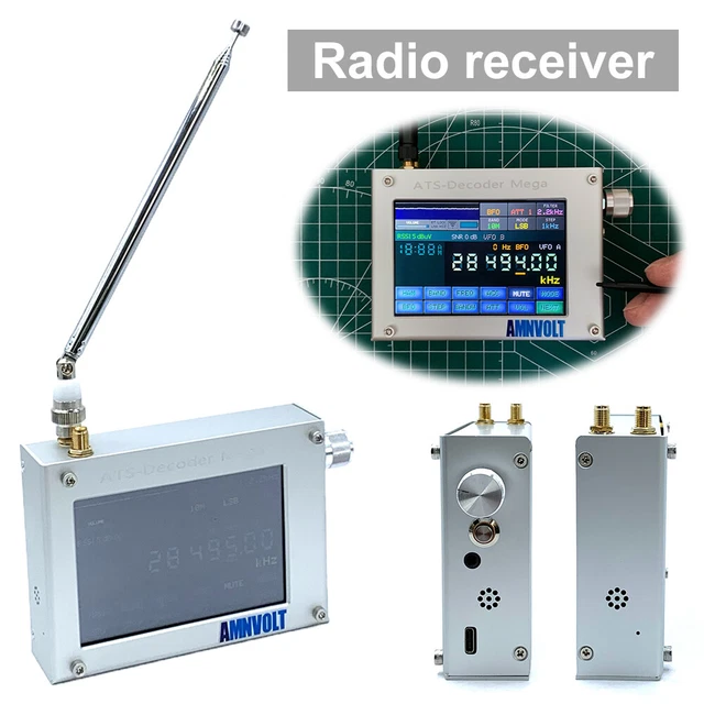 ATS-DECODER SDR FULL Band Radio Receiver WiFi Function Si4732 4000mAh ...