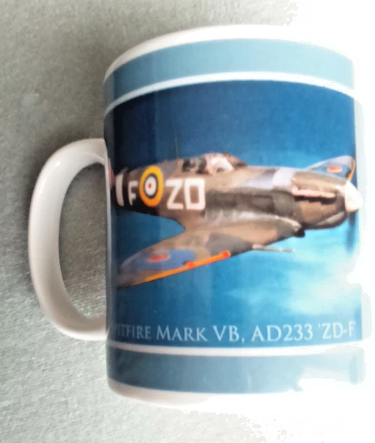 PAST TIMES WW2 WWII 40s RAF Spitfire squadron Coffee Tea /Mug Ex ...