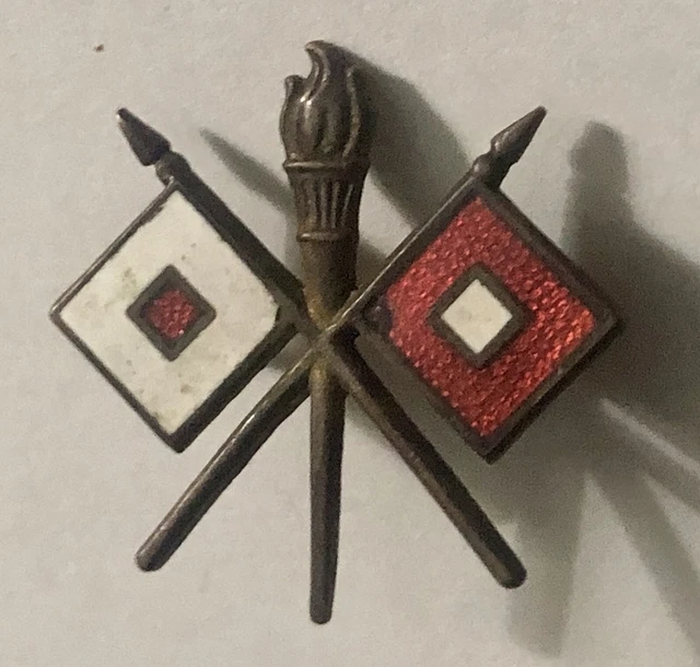 WW II US Army Signal Corps Officer's Collar Insignia Pin EUR 14,41 ...