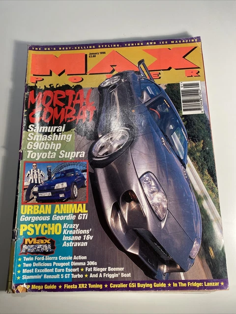 MAX POWER MAGAZINE - January 1996 690bhp Toyota Supra- GTi-Sierra ...