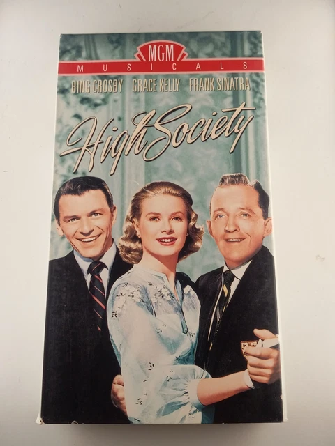 HIGH SOCIETY (VHS) 1956 Bing Crosby, Grace Kelly, Frank Sinatra TESTED ...